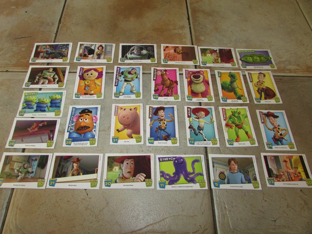 DISNEY TOY STORY 3 Topps Hide & Seek 27 Trading Cards Rex Hamm Buzz ...
