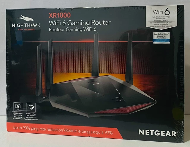 NETGEAR NIGHTHAWK PRO Gaming WiFi 6 Router (XR1000) - Sealed In Box $87 ...