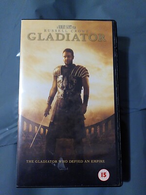 GLADIATOR. VHS TAPE. Russell Crowe Ridley Scott Joaquin Phoenix £4.99 ...