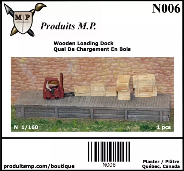 PRODUITS MP WOODEN Dock N Scale, diorama loading ramp platform # N006 ... PRODUITS MP WOODEN Dock N Scale, diorama loading ramp platform # N006 ...