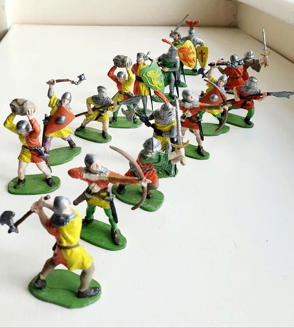 AIRFIX 17 MEDIEVAL Knights Soldiers UNIQUE Vintage, recently hand ...