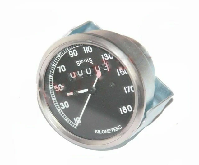 REPLICA SMITHS REPLICA Speedo 180 Kph Black For Norton BSA Ariel Royal ...