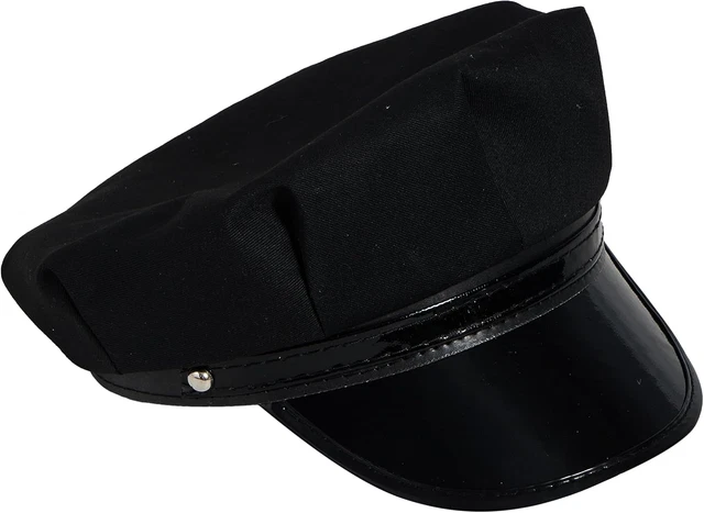HALLOWEEN BLACK CHAUFFEUR Hat,Taxi Driver Hat,Chauffeur Hats Costume ...