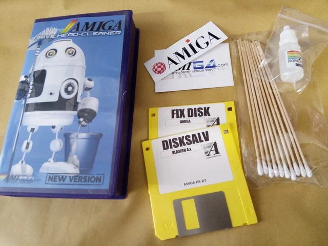 AMIGA FLOPPY DISK DRIVE HEAD CLEANER Kit - Low cost Alternative * 2025 ...