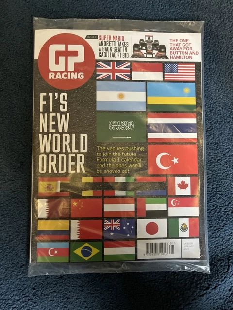 GP RACING MAGAZINE January 2025 ‘F1’s New World Order’ new, sealed £1. ...