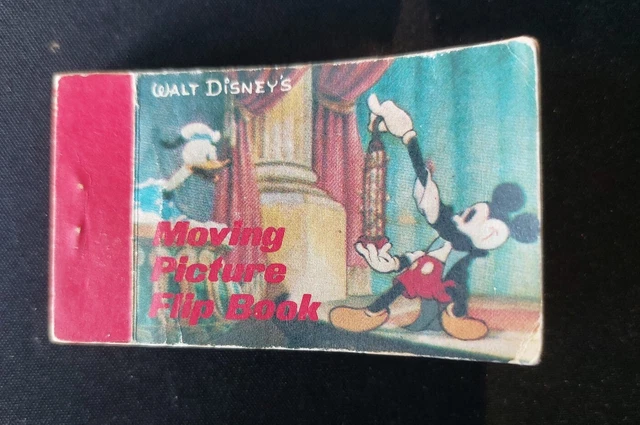 VINTAGE WALT DISNEY'S MOVING Picture Flip Book Mickey Mouse & Donald ...