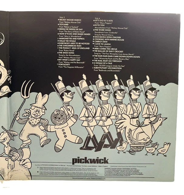 50 PLAYTIME WALT Disney Favourites Disneyland from Pickwick Vinyl £4.99 ...