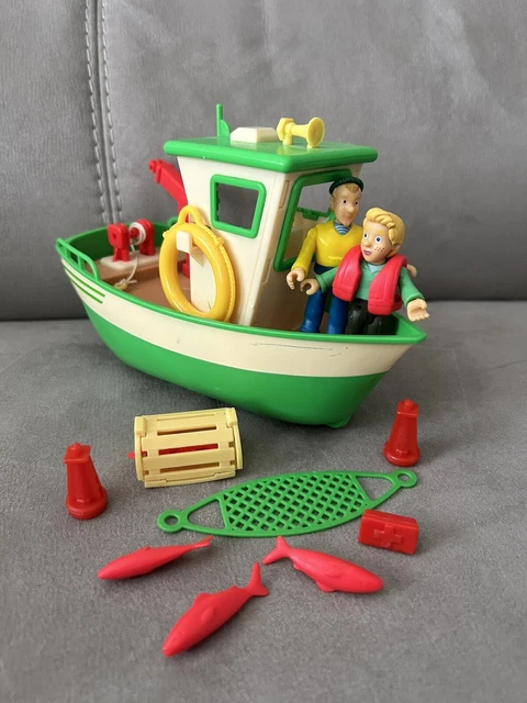 FIREMAN SAM CHARLIE’S Fishing Boat with James and Accessories Simba £14 ...