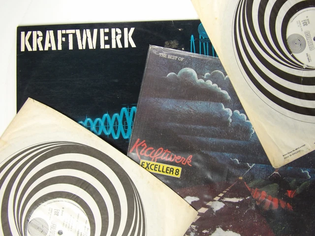 KRAFTWERK: KRAFTWERK 1972 UK Vertigo Swirl Double LP + free Exceller 8 ...