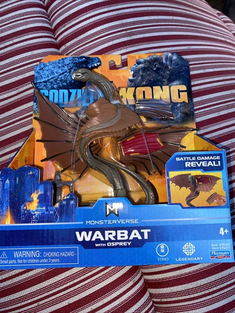 PLAYMATES MONSTERVERSE GODZILLA vs Kong 6" Warbat with Osprey *FREE ...