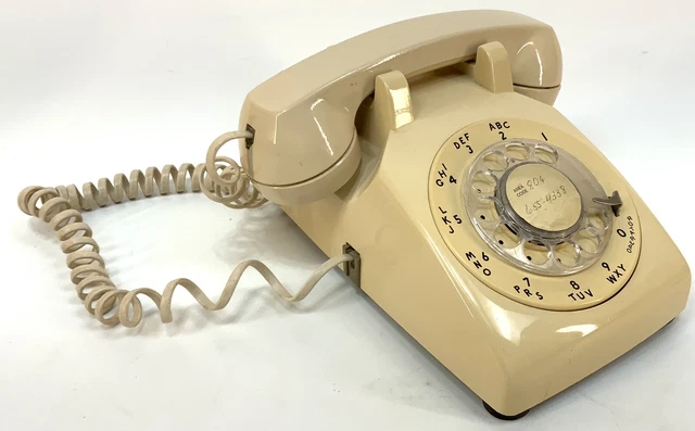 BELL SYSTEM WESTERN Electric 1966 Model CD 500 Rotary Telephone Tan ...