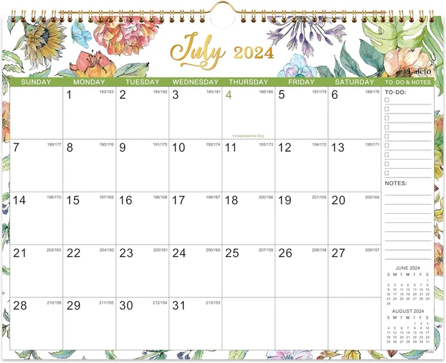 CALENDAR 2024-2025 - Jul. 2024 - Dec. 2025, 2024-2025 Wall Calendar, 15 ...