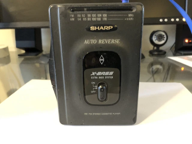 VINTAGE SHARP JC-515(GY) AM/FM Stereo Walkman Cassette Player $49.95 ...