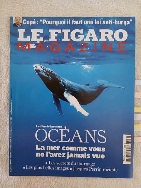 LE FIGARO MAGAZINE 9/1/2010 Film Oceans Jacques Perrin Rajasthan Drew ...