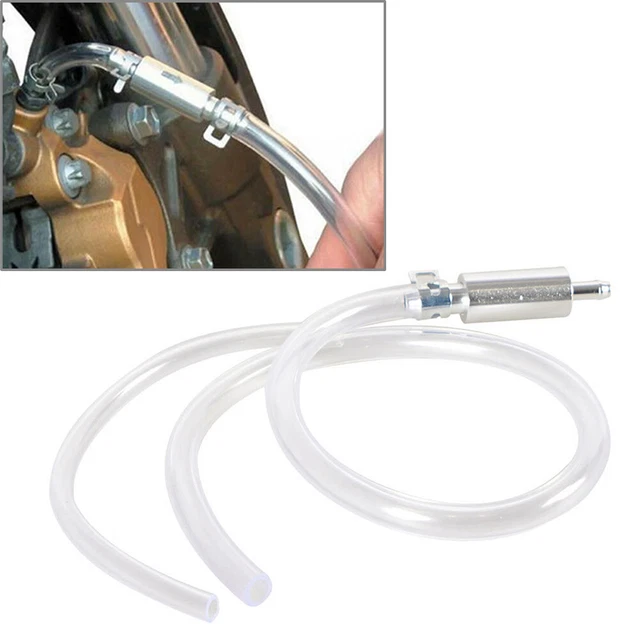 CAR MOTORCYCLE CLUTCH Brake Bleeder Hose One Way Valve Tube Bleeding ...