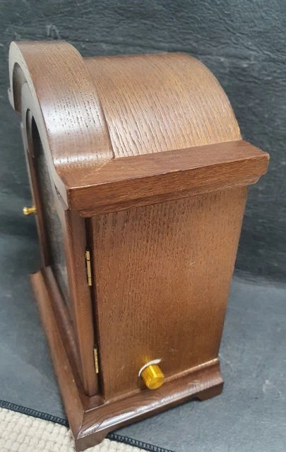 VINTAGE MANTEL CLOCK William Widdop Wooden Roman Numerals Home Decor £ ...