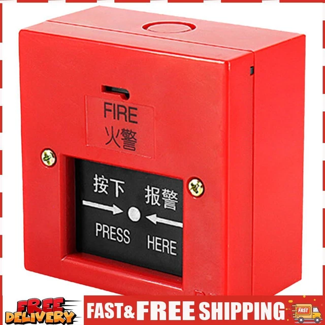4 INCH MANUAL Call Point Fire Alarm Resettable Schools Fire Alarm Pull ...