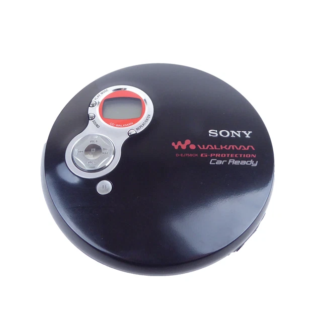 SONY WALKMAN D-EJ758CK Personal Portable CD Player G Protection Car Ready Black £19.99 - PicClick UK