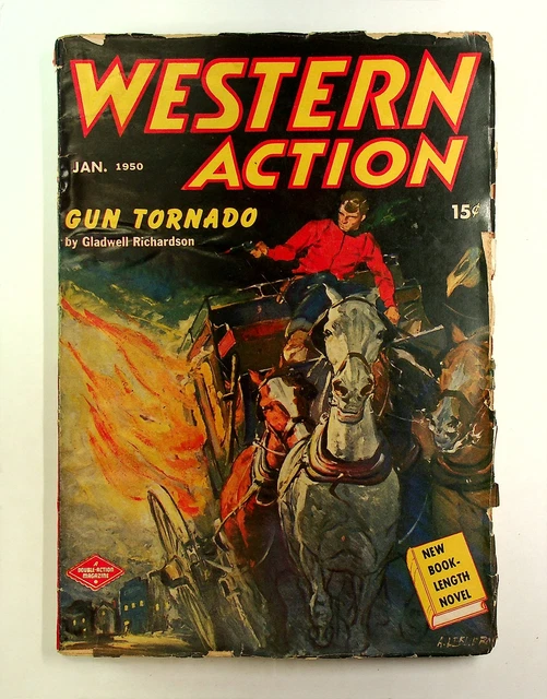 WESTERN ACTION NOVELS Magazine 1st Series Pulp Jan 1950 Vol. 14 #2 VG £ ...