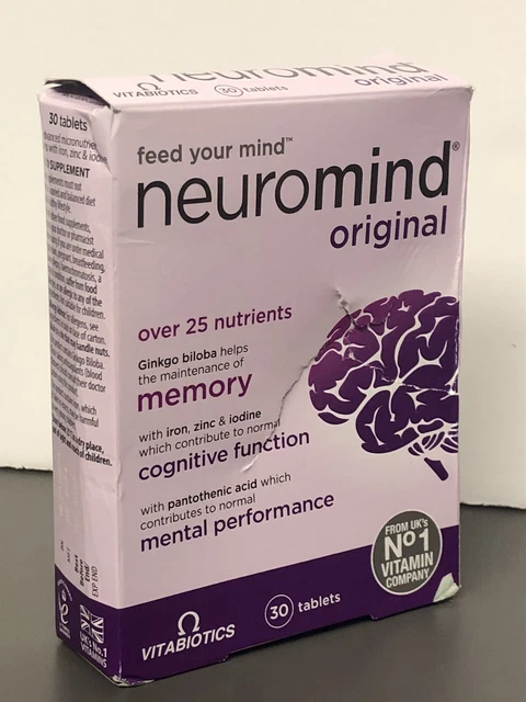 VITABIOTICS - NEUROMIND Original - 30 Capsules. EXP:01/2027. BRAND NEW ...