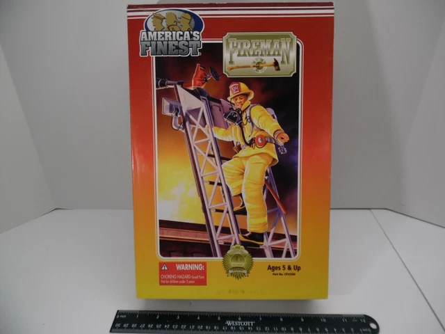 FIREFIGHTER 21ST CENTURY Americas Finest 1/6 Figure 12” Doll GI Joe £31 ...