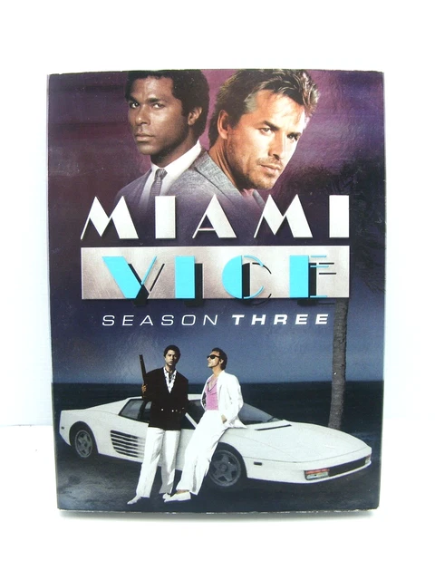 MIAMI VICE SEASON 3 DVD Box Set 1986 Region 1 NTSC 5 Disc Full Frame Don Johnson EUR 12,49 ...