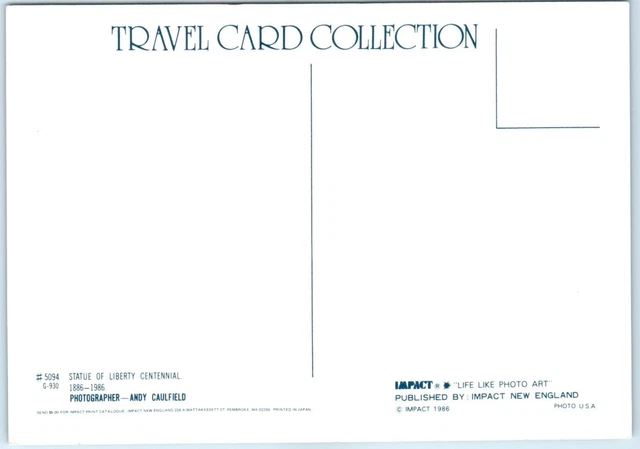POSTCARD - STATUE of Liberty Centennial, New York, USA £7.63 - PicClick UK