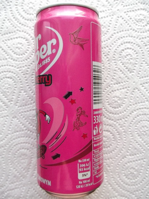 DR PEPPER CHERRY from POLAND 2025 LIMITED EDITION empty can 330ml $16. ...