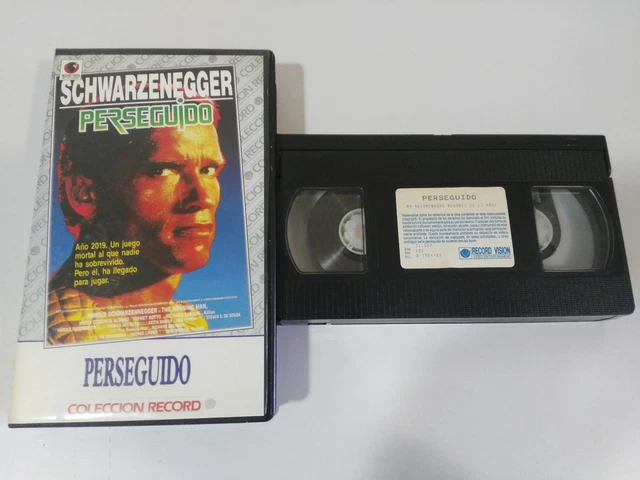 PERSEGUIDO THE RUNNING Man Arnold Schwarzenegger Paul Glaser - VHS ...