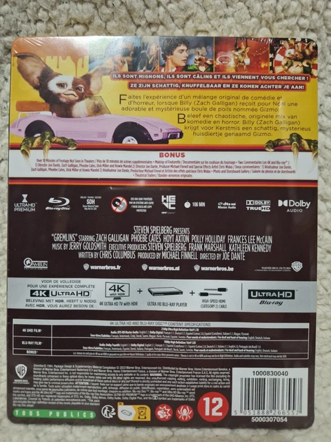 GREMLINS - STEELBOOK - 4K Ultra HD + Blu-Ray - NEUF EUR 80,90 - PicClick FR