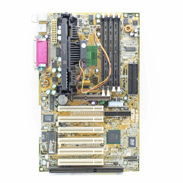 MOTHERBOARD ASUS P3B-F Agp Isa With Pentium 3 Slot1 Sd Processor ...