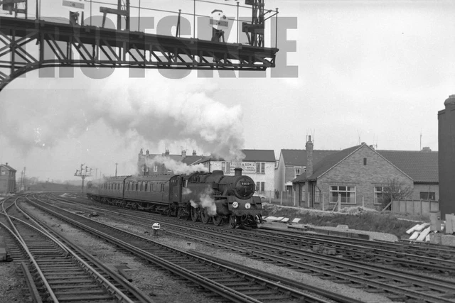 LARGER NEGATIVE BR British Railways Steam Loco 80137 Class BR4 ...