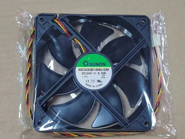 SUNON EEC0252B1-000U-G99 24V 5W 12025 12CM 3-PIN inverter cooling fan ...