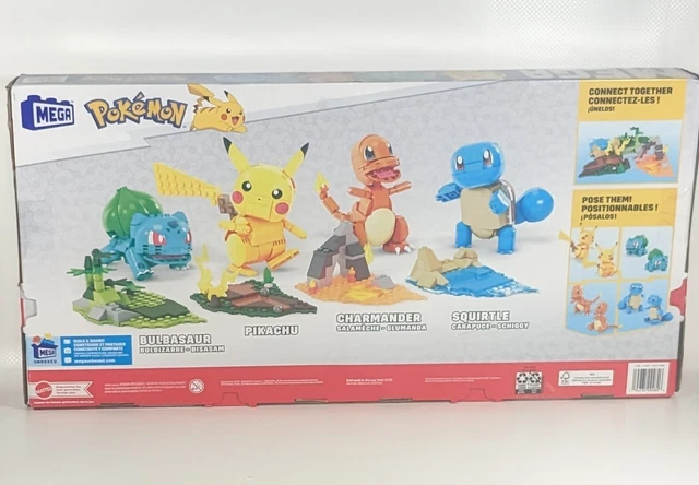 MATTEL POKEMON MEGA Set Build & Show Pikachu & Kanto Partner - 818 ...