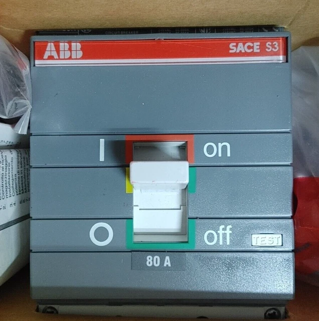 ABB SACE S3N 80A 600Vac/Dc 3P Circuit Breaker New!! Quantity!! Wow!! $1,263.33 - PicClick CA