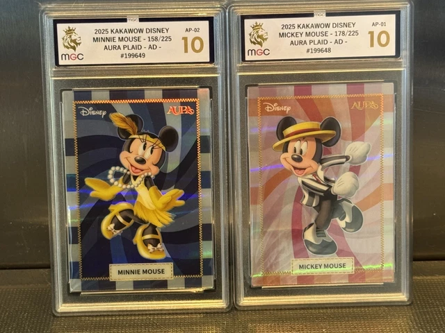 DISNEY MICKEY & Minnie Mouse Kakawow Aura 2025 Pair Plaid £260.72 ...