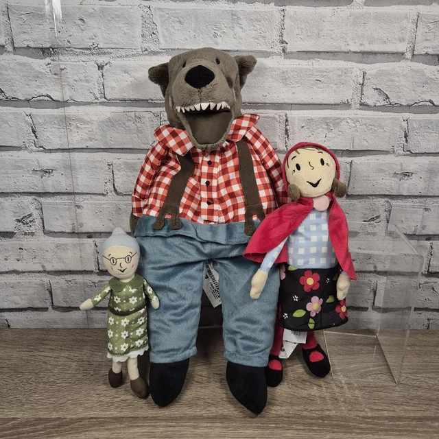 IKEA LUFSIG BIG Bad Wolf Little Red Riding Hood Grandma Set Soft Toy ...