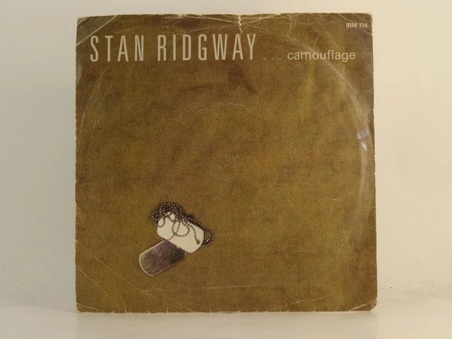 STAN RIDGWAY CAMOUFLAGE (3) (78) 2 pistes 7" manche photo unique IRS ...