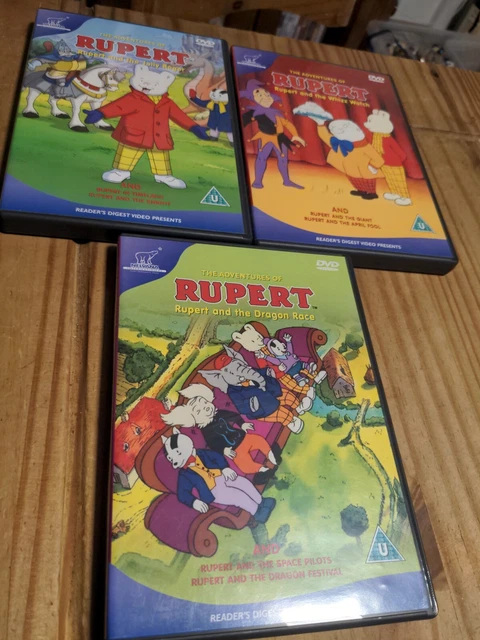 READERS DIGEST ADVENTURES of Rupert .Dragon Race/Whizz Watch/Jolly ...