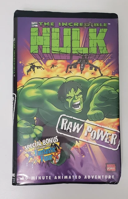 THE INCREDIBLE HULK Raw Power VHS Tape Marvel Films Telegenic 1997 Rare $29.75 - PicClick CA