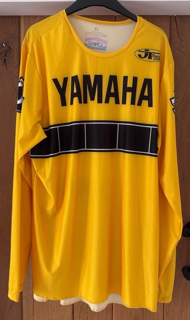 JT RACING CLASSIC Yamaha Motocross Mx Kit Pantaloni Maglia Nero Giallo ...