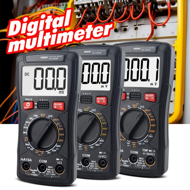 DIGITAL MULTIMETER VOLTMETER Ammeter AC DC Volt Ohmmeter Tester Meter ...