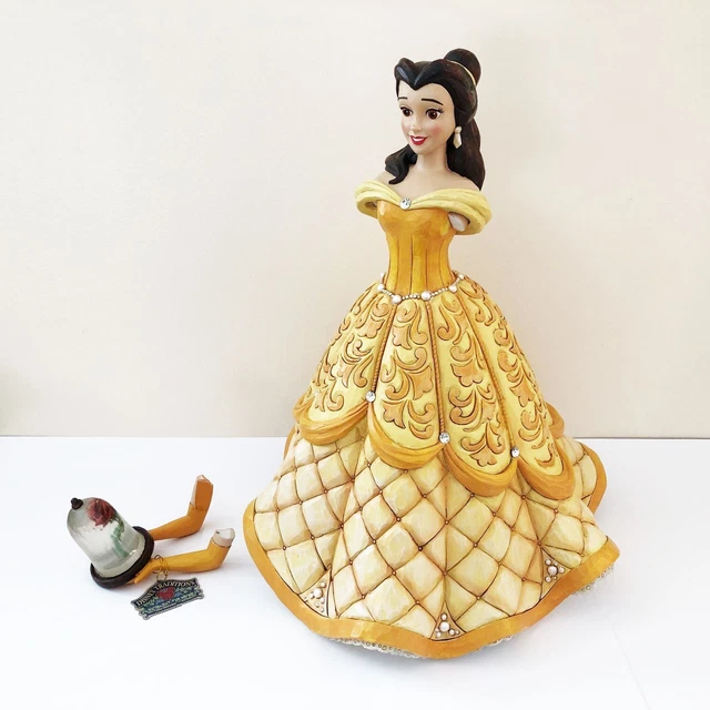 DISNEY TRADITIONS A Rare Rose - Belle Deluxe Figurine NEW BUT DAMAGED ...