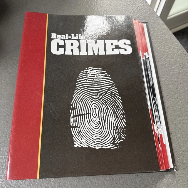 REAL-LIFE CRIMES MAGAZINE Collection in Binder True Crime Stories ...