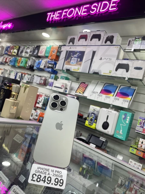 APPLE IPHONE 16 Pro 256GB Natural Titanium, Unlocked, 100% Battery £843 ...