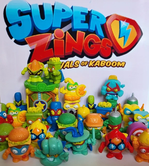 SUPER ZINGS : 29 Figure Bundle & Green Can £26.99 - PicClick UK