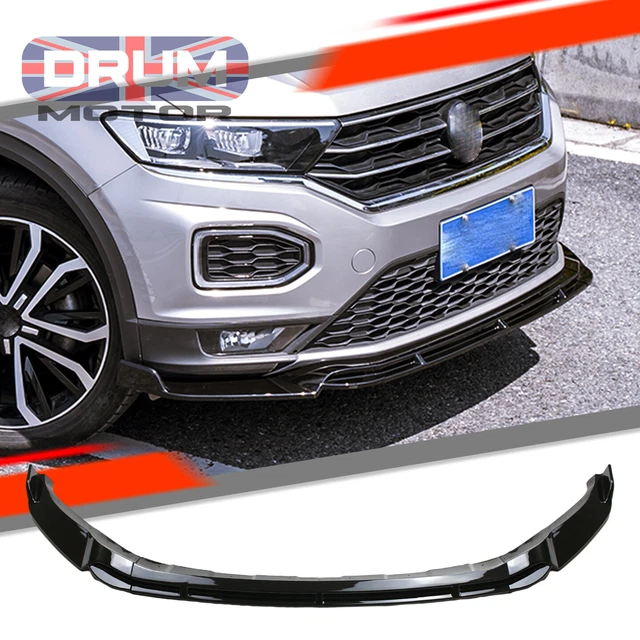 FRONT SPLITTER LIP Spoiler Body Kit Gloss For Volkswagen VW T-Roc MK1 ...