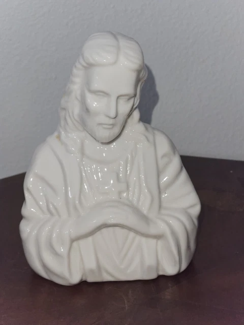 VINTAGE 1994 JESUS Christ Statue White Porcelain Figure Statue £15.12 ...