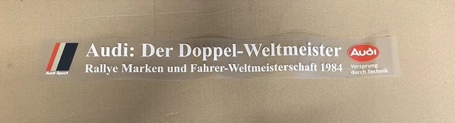 AUDI 80 90 Coupe B2 Quattro Typ 81 85 Aufkleber Sticker NEW Rallye ...