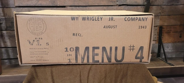 WW2 US ARMY 10 in 1 ration box high quality reproduction SEE ...